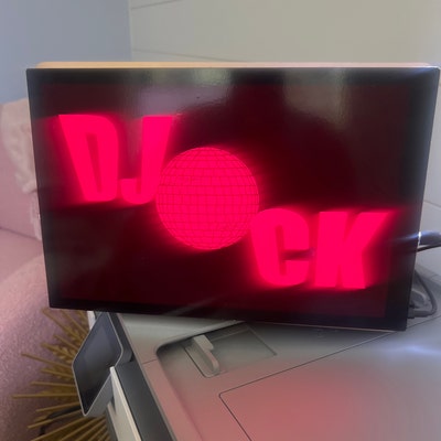 LED Lighted Laptop Sign Personalized Hang Anywhere - Etsy