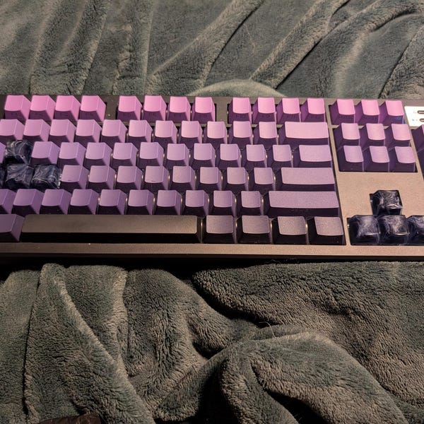 Dark Marble Keycap - Custom Resin Artisan (black & White Swirl) | OEM ...