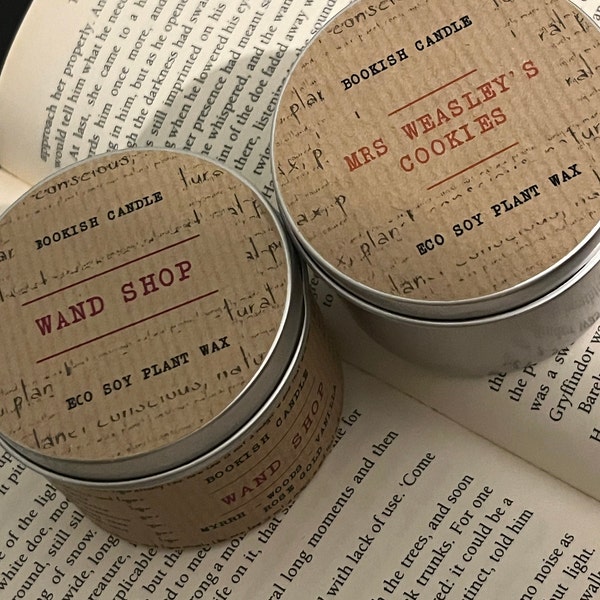 BOOK LOVER Candle 50ml MINI Bookish Candles Soy Candles Sample Book ...