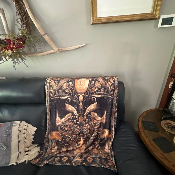 Magical House Blankets - Reversible Velveteen Throw - Etsy