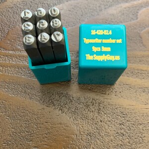 3mm Typewriter Font Metal Number Stamp Set Metal Letter Stamps-metal ...