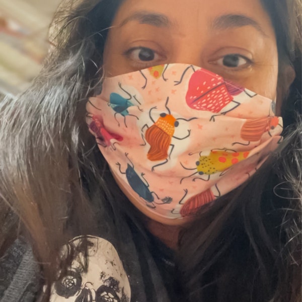 Custom Sizing / Rainbow Leopard Print Face Mask / 100% Cotton / 3 ...