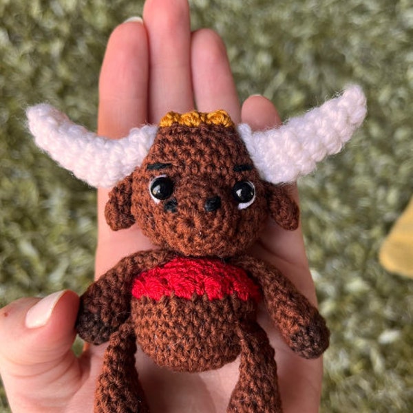 PATTERN: Crochet Bison, Mini Buffalo Amigurumi PDF Tutorial in English, Buffalo Crochet Pattern ...
