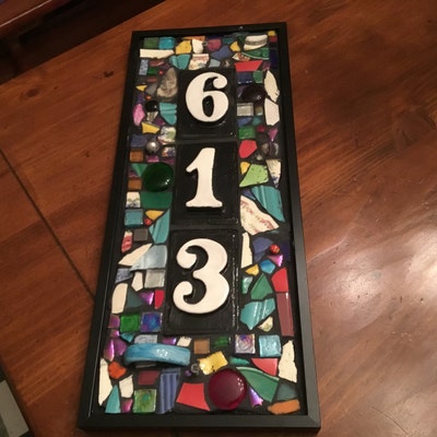 Mailbox Post Address Tiles. 2 5/8 X 4 1/2 Tall. Made With or Without ...