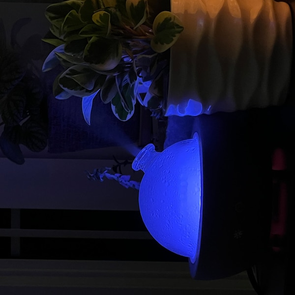 Black Ash Luna | Glass Dome & Speckled Concrete Diffuser | Essential ...