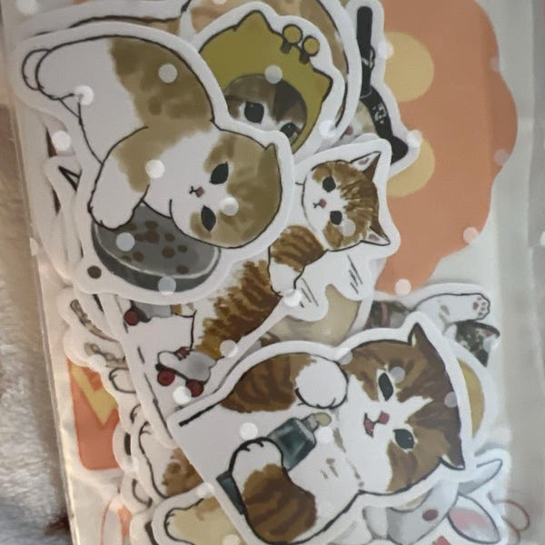 Cute Mofusand Stickers, Cat Stickers, Kitty, Cosplay Cat, Animal ...