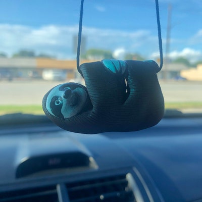 Handmade Cute Sloth Car Mirror Sloth Charm Car Mirror Accessory Dangle ...