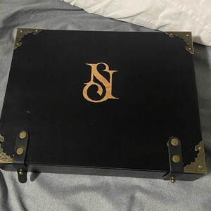 Rpg Tablet Organizer for Play Online. Dice Wooden Box With Sections for ...