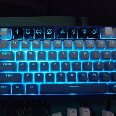 Yellow & White Keycap Set 104 Pc W/ Free Custom Keycap - Etsy