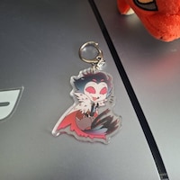 Cat Lucifer - Hazbin Hotel Keychain - Cute Cat Lucifer Charm - Etsy Canada