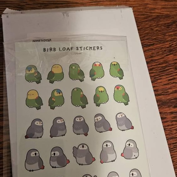 Bird Loafs Sticker Sheets - Etsy