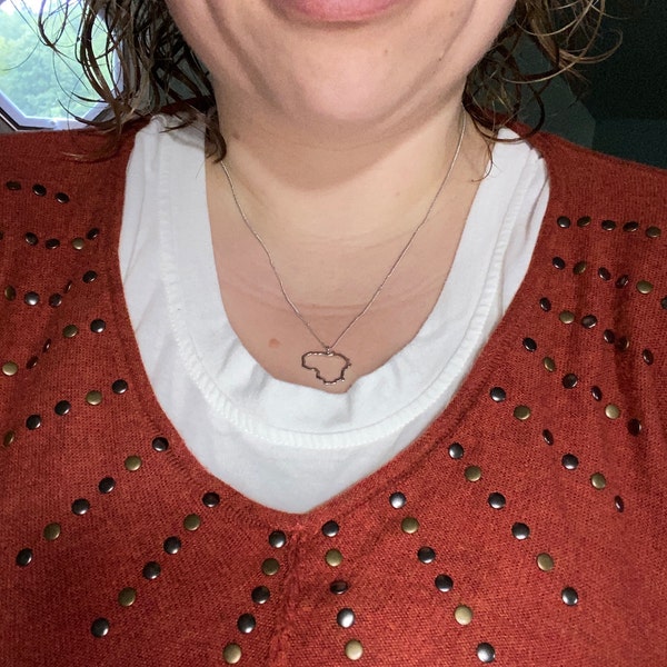 Silver Pendant "lithuania" - Subtle Necklace by Tanlo - Etsy