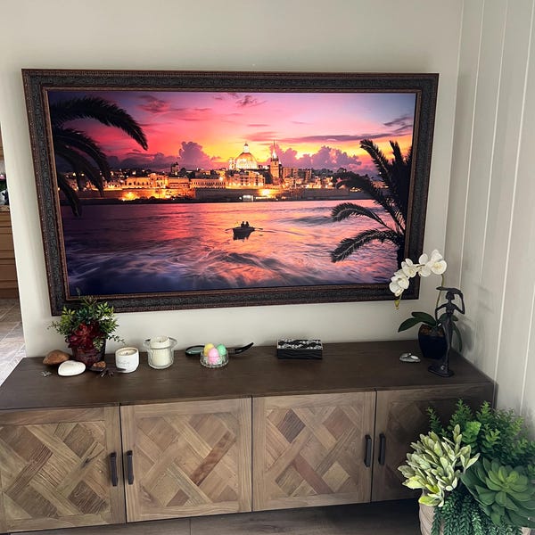 New Custom TV Frame for ANY Television From Flatscreen Framing , Wood ...