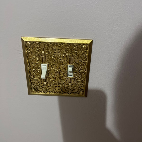 Light Switch Cover, in Muted Gold , Modern Home Decor,lightswitch Cover ...