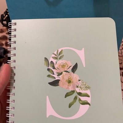 Personalized Initial Journal, Letter Notebook, Initial Notebook, Lined ...