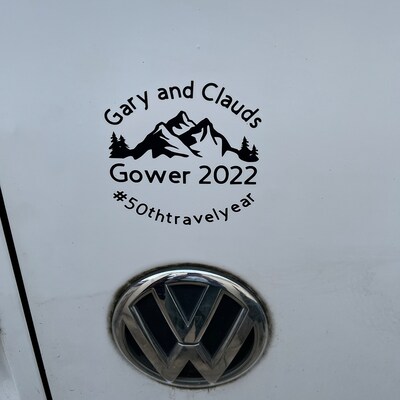 Personalised Sticker for Caravan, Motorhome, Campervan, Motorhome Decal ...