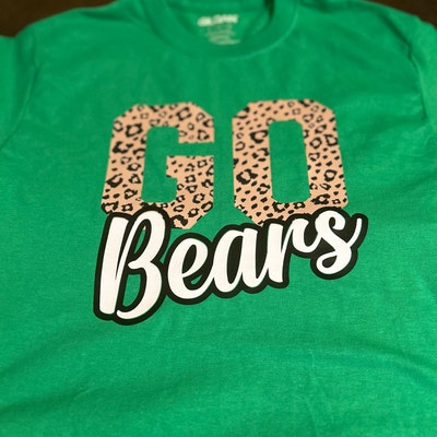 Go Bears Leopard Svg, Go Bears Football Svg, Run Bears Svg, Cheer Mom T ...
