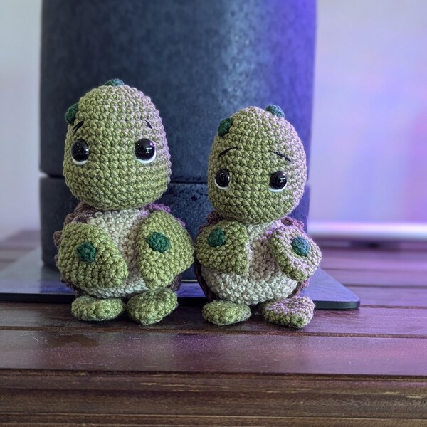 Baby Turtle Crochet Pattern. Cute Crochet Turtle Pattern. Amigurumi ...