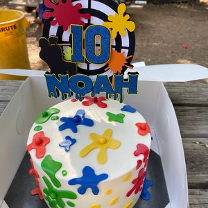 Paintball Cake Topper, Paintball Birthday Party, Paintball Party. - Etsy