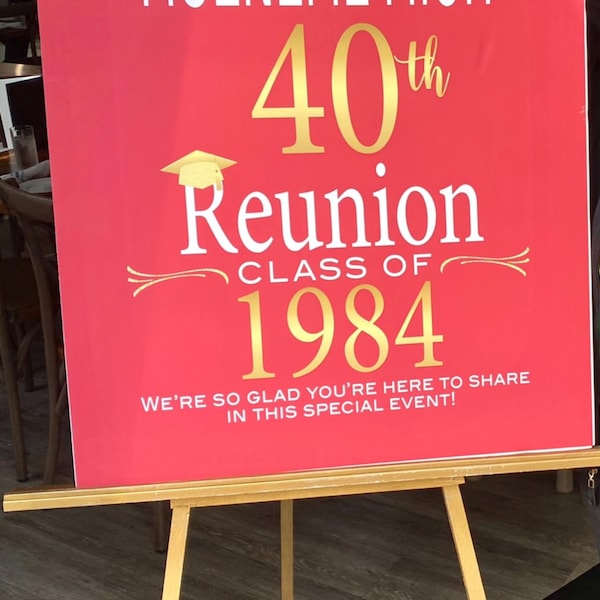 Class Reunion Welcome Backdrop Banner Print-ready File Any Class of ...