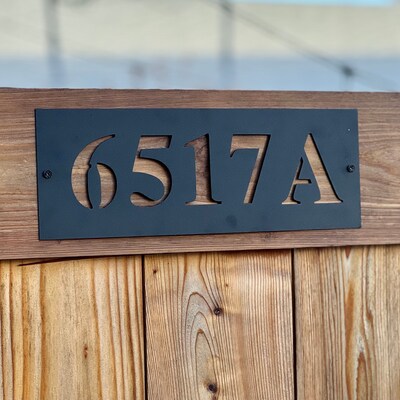 Metal Address Plaque, Metal Address Sign, Address Sign - Etsy
