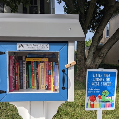 Little Free Library Metal Signs Custom Signs - Etsy