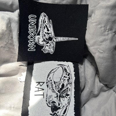 Rib Cage From the Back Back Patch. Sew on Back Patch for Bony Punk ...