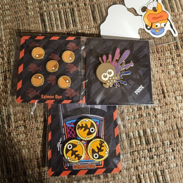 Splatoon BI Pins Squid Octo - Etsy