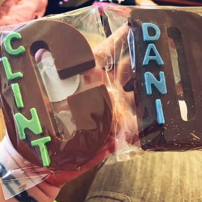 Chocolate Initials / Chocolate Letters - Etsy UK