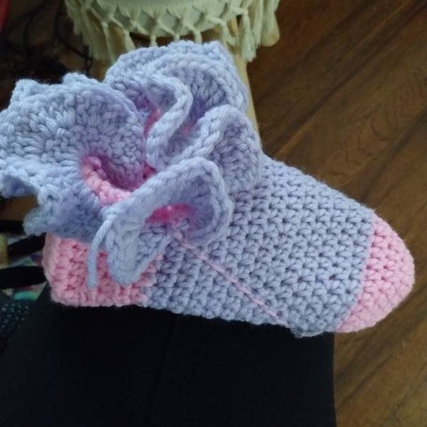 Ruffle Sock (crochet Pattern Only) - Etsy