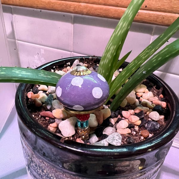 25inch, 14inch Evil Eye Garden Stake, 4 Leaf Clover Charm, Garden ...