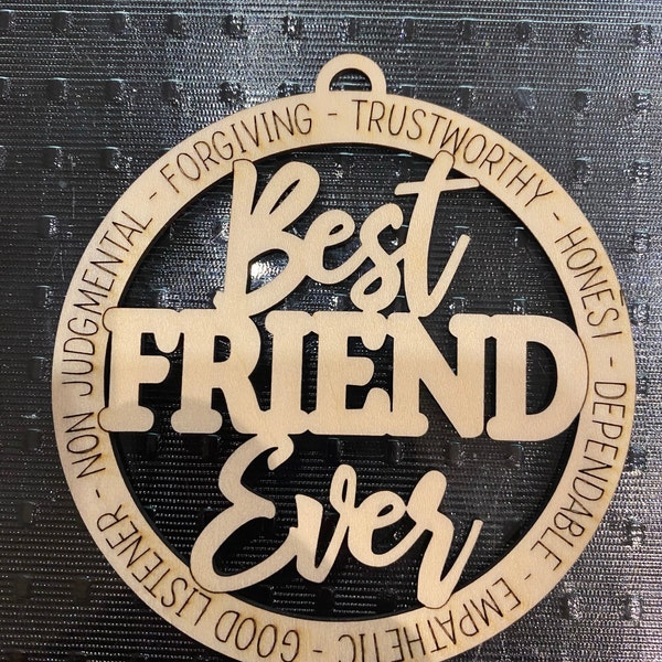 Friend Ornament Svg, Best Friend Ever Digital File, Gift for Best ...