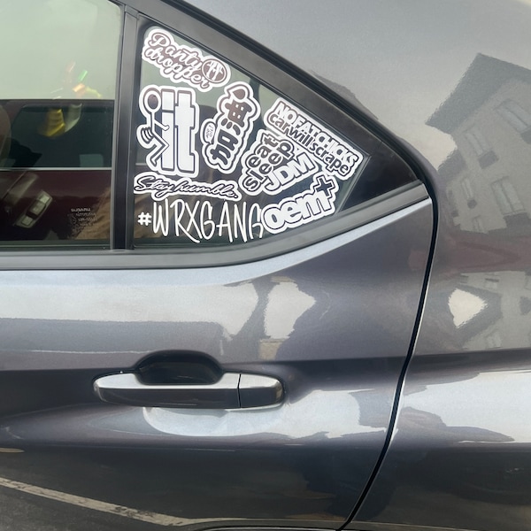 Jdm 63 Car Sticker Decal Pack Car Window Stickers for Jdm Slammed Race ...