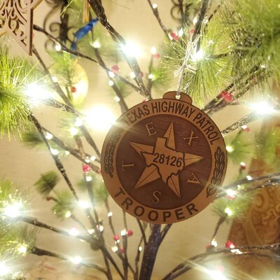 Wooden Texas HP Badge or Shoulder Patch Ornament - Etsy