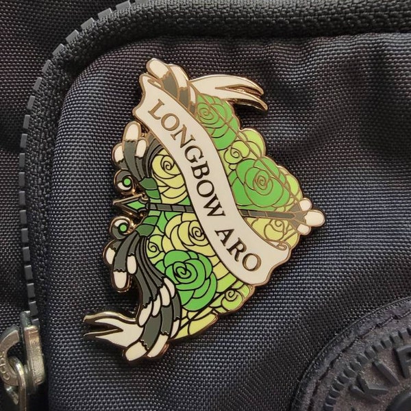 Longbow Aro Enamel Pin - Etsy