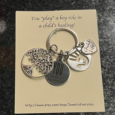 Employee Appreciation Gift Keychain, Gear Charm Keychain, Employee Gift ...