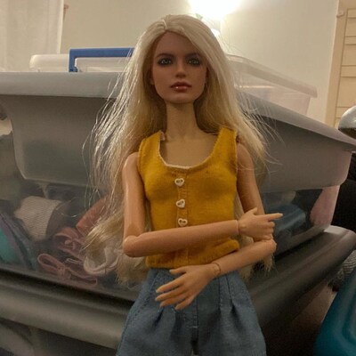 Paperark DOOARE DOLL BODY Without Head 1/6 Ooak Blythe Monster High ...