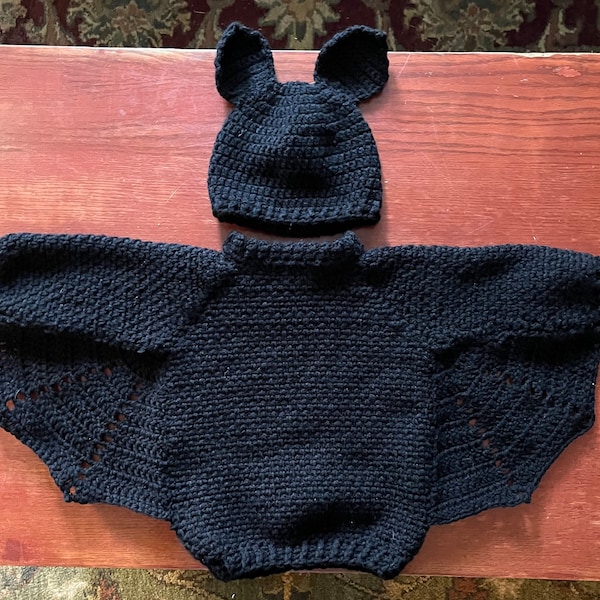 Baby Bat Costume Crochet Pattern, Downloadable Crochet Pattern PDF ...