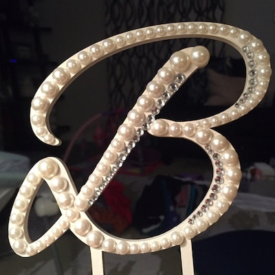 Wooden Wedding Cake Topper Letter B Also Perfect for Birthday Cake ...