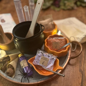 Wooden Potion Play Set Wooden Bowls and Spoons All Natural Toys Gift ...