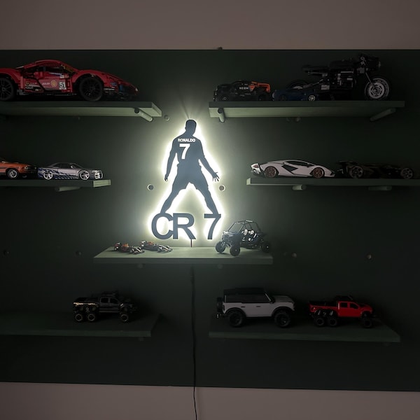 Cristiano Ronaldo LED Wall Sign: CR7 Football Decor - Etsy