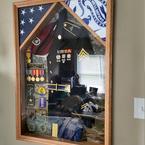 Military Uniform Shadow Box FREE SHIPPING Lower 48 States Only - Etsy