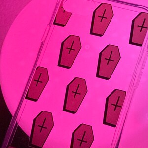 Coffin Clear Iphone Case Coffin Phone Case Halloween Phone - Etsy