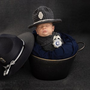 State Trooper Baby Hat Police Officer Baby Deputy Sheriff Baby Police ...