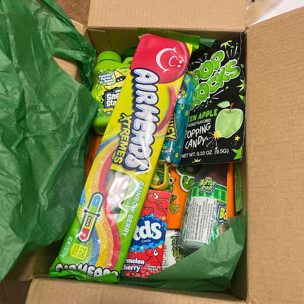 Pink & Purple Candy Gift Box With Popular Tik Tok Candies - Over 2lbs ...