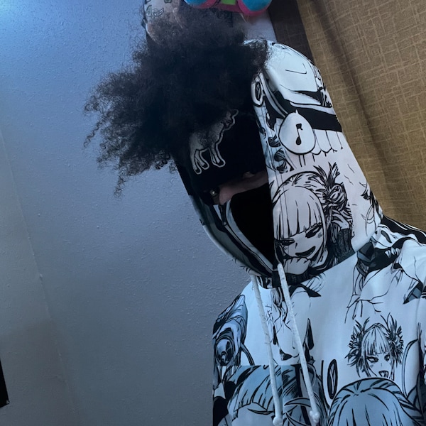 Dread Head Black Reflective Zip up Balaclava With White Goat Emblem ...