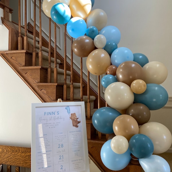 Teddy Bear Balloons | Beary First Birthday | Teddy Bear Baby Shower ...