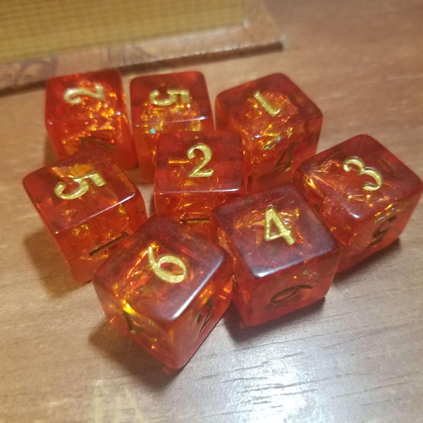 Panda-monium Dice Box and Panda Dice Set, 7 Polyhedral Dice for Tabletop Roleplaying Games, Dnd ...