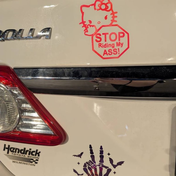 Living Dead Girl Decal, Car Decal, Spooky Car Banner, Goth Windshield ...