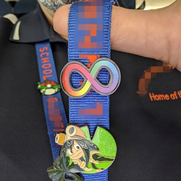 Rainbow Infinity Spectrum PIN Autistic Neurodiversity Acrylic - Etsy